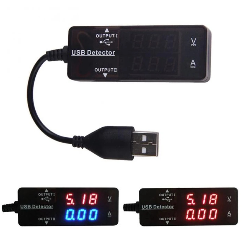 LED-Digital-USB-Detector-Voltage-and-Current-Tester-Dual-Ports-for-Cell ...