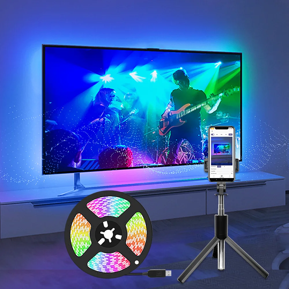 Smart-Ambient-Led-TV-Backlight-Camera-Sync-Screen-Lighting-5V-USB-TV ...