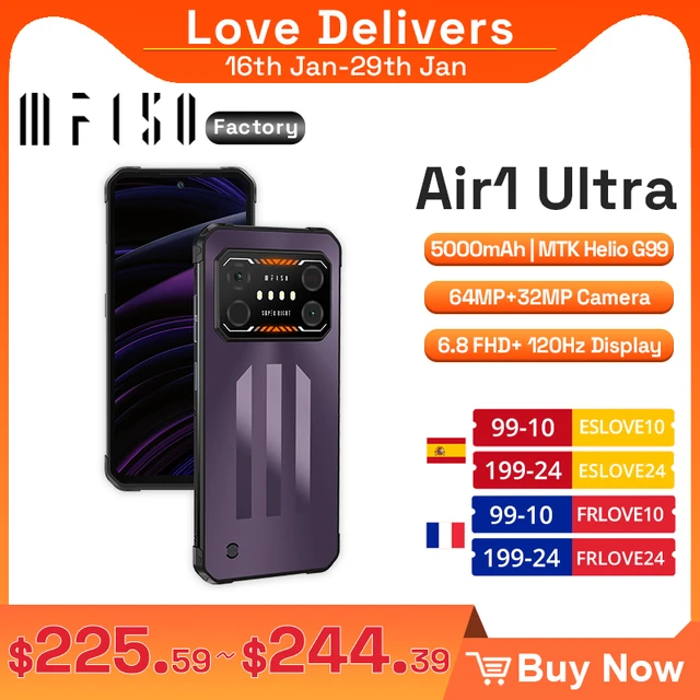 IIIF150 Air1 Ultra Rugged Helio G99 Phone 6.8" FHD+ 120Hz Display 64MP ...