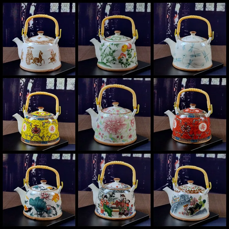 Household-Porcelain-Teapot-Ceramic-Large-Capacity-Cool-Water-Pot-Large ...