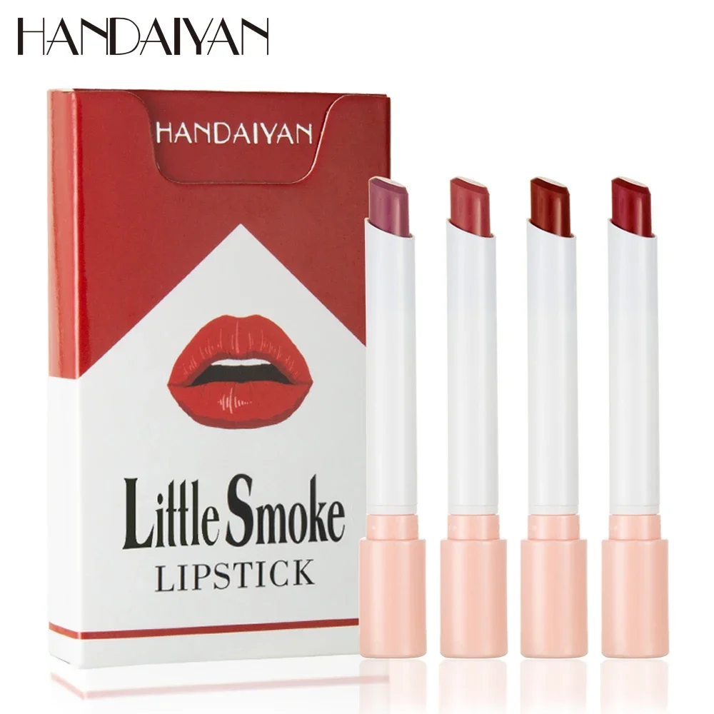 Creative Cigarette Lipstick Set 4 Colors Matte Long Lasting Waterproof ...