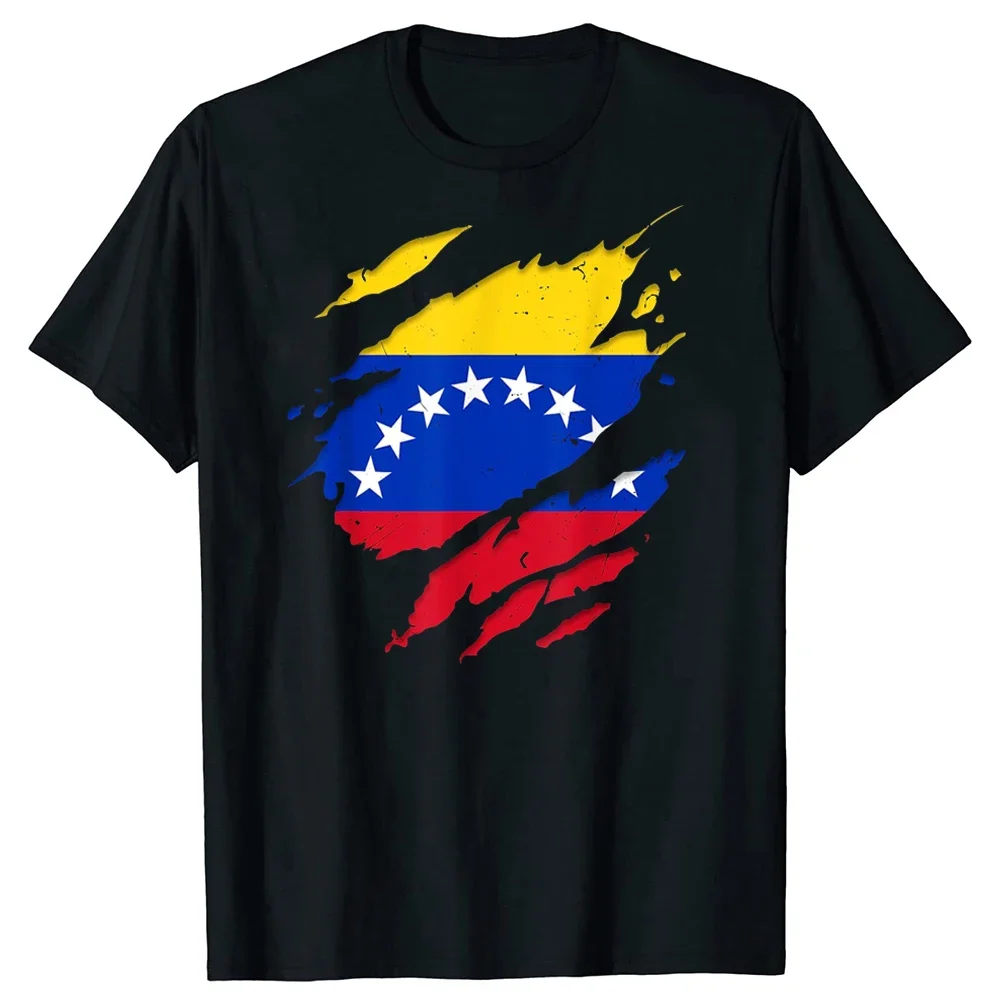 Proud Venezuelan Venezuela Flag T Shirts Summer Graphic Cotton ...