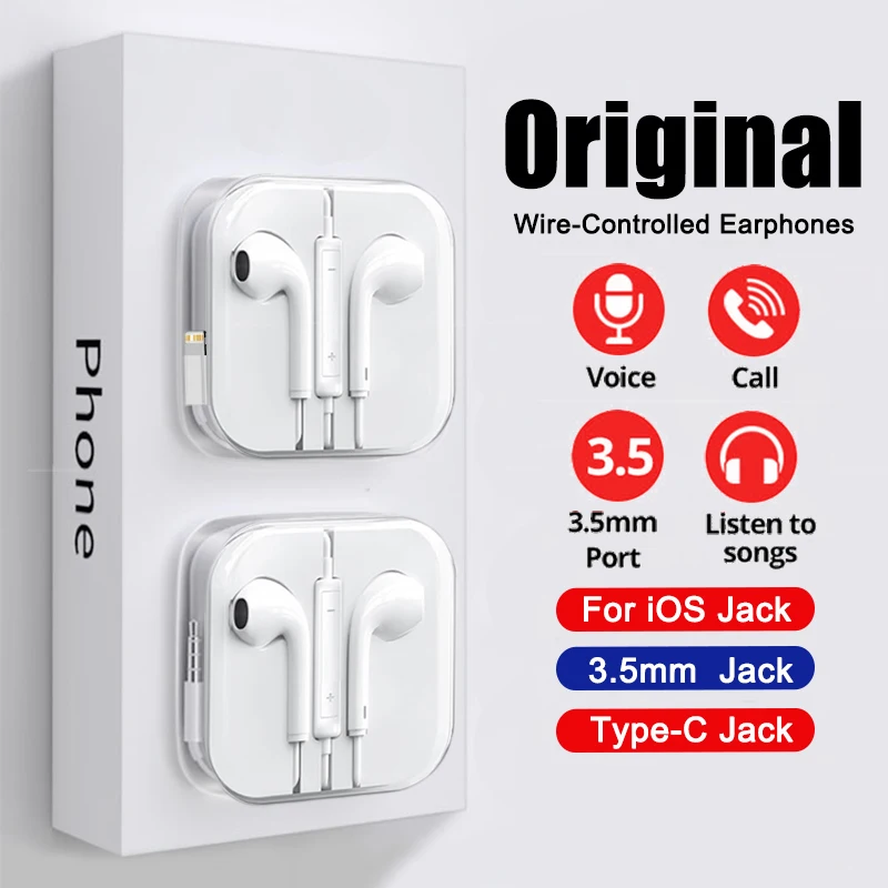 Fones-de-ouvido-com-fio-originais-da-Apple-para-iPhone-14-11-12-13-Pro ...