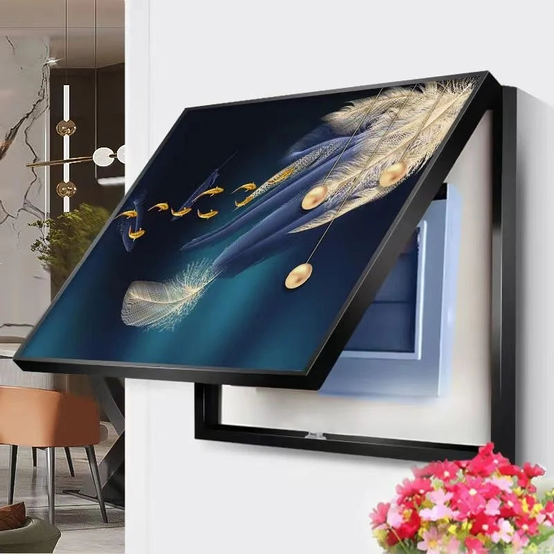 Electric-meter-box-decoration-power-switch-hidden-cover-wallpaper ...