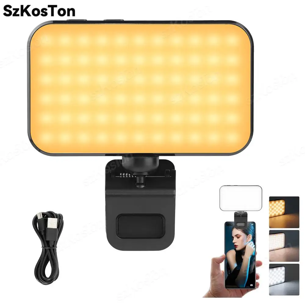 Selfie-Light-for-Phone-LED-Phone-Light-with-Rechargeable-Clip-Video ...
