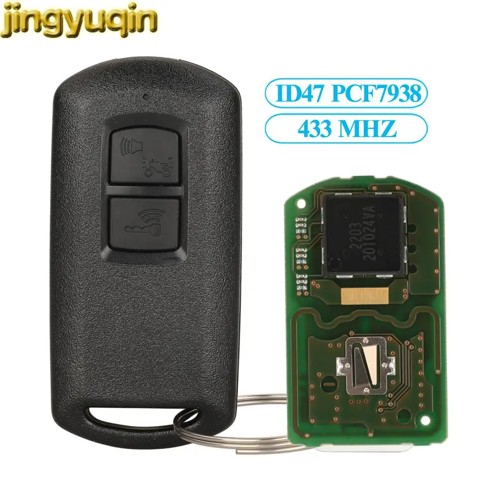Jingyuqin-Motorcycles-Key-Alarm-Remote-Fob-ID47-PCF7938-433MHZ-For ...