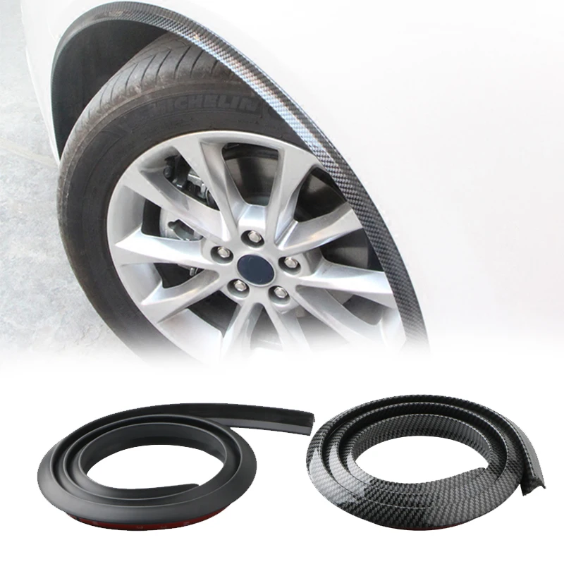 1-5m-Triangle-Universal-Car-Truck-Carbon-Fiber-Rubber-Wheel-Eyebrow ...