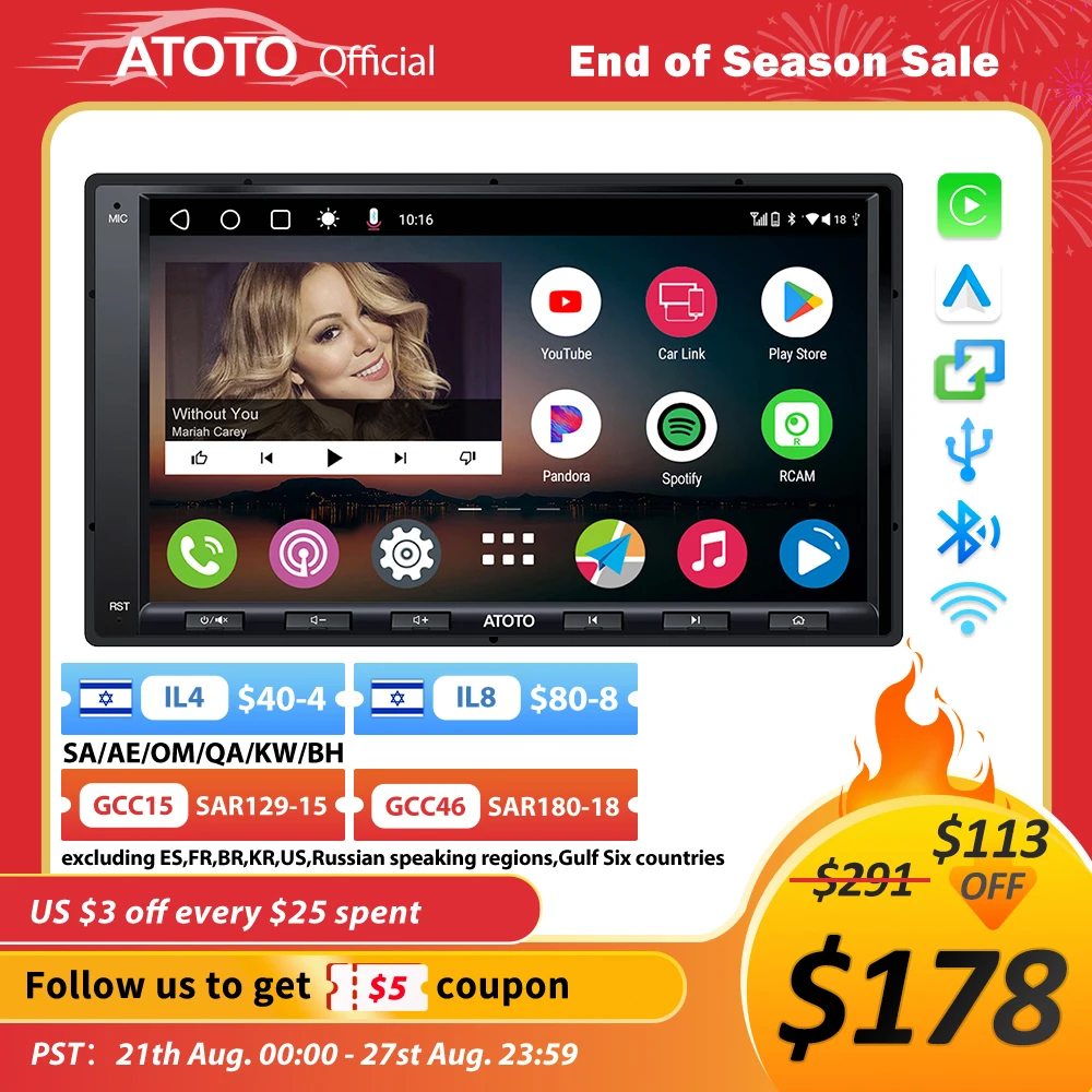 ATOTO-7-Inch-Car-Radio-Monitor-9-Inch-Touch-Screen-For-Car-Play-Android ...