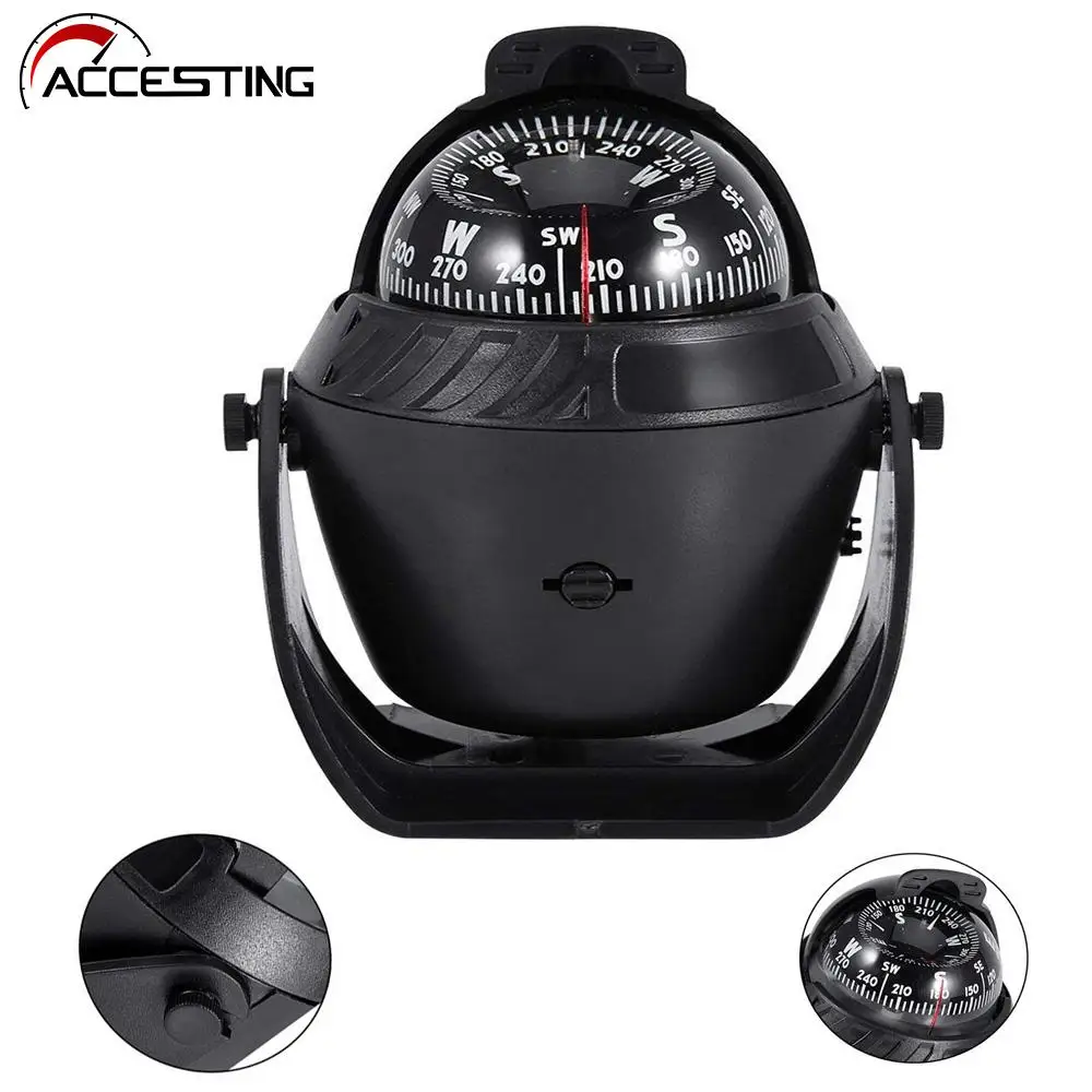 LED Compass Wene Boat Compass Dash Mount - Flush Mount Marine Compass ...