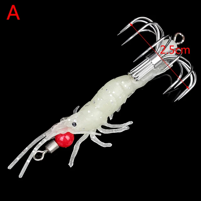 FIshing Luminous Squid Jigs Octopus Squid Jig Umbrella Hooks Cuttlefish ...