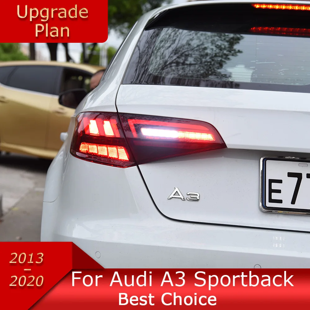 Car Lights For Audi A3 Sportback 8V 2013 2020 LED Auto Taillights Assembly Upgrade 2022 Newest ...