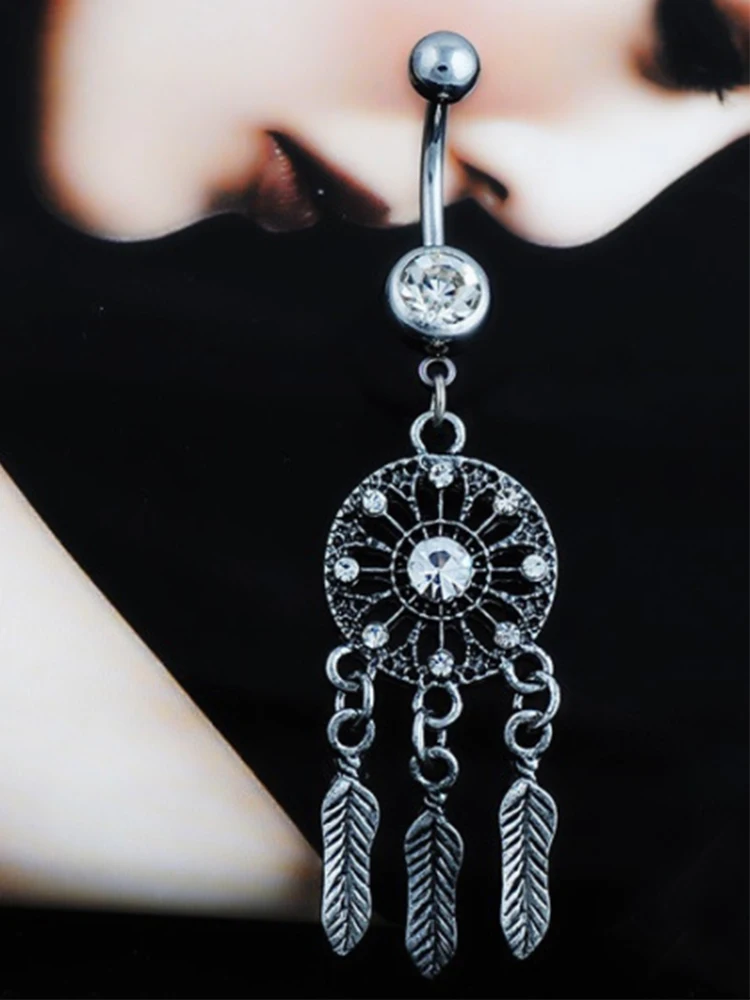 Dream Catcher Belly Button Rings