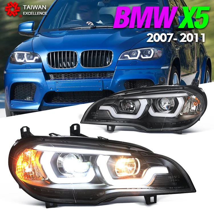 Headlight-For-BMW-X5-E70-LED-Headlights-2007-2011-Head-Lamp-Car-Styling ...
