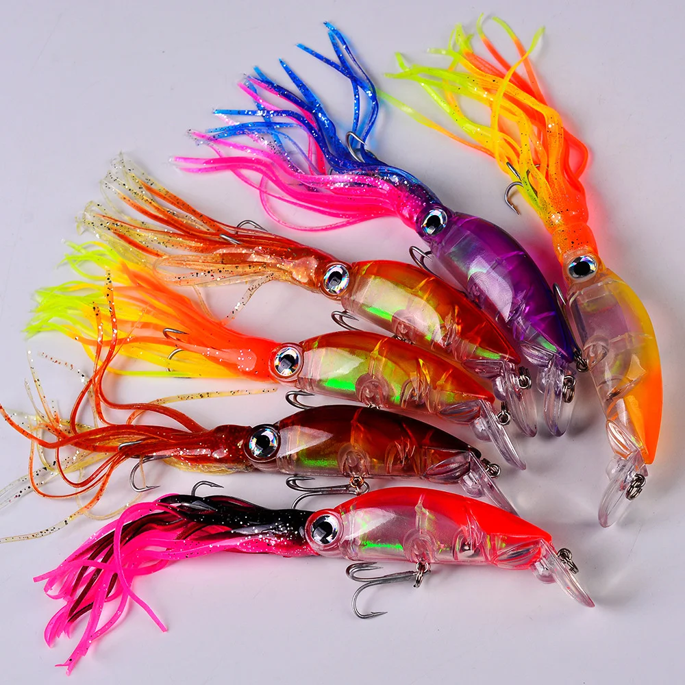 Squid Fishing Lures Silicone Skirt | Carbon Steel Squid Lures Skirts ...