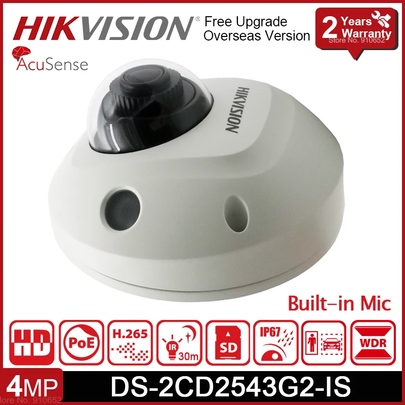 Hikvision-DS-2CD2543G2-IS-4MP-AcuSense-Mini-Dome-Network-Camera-POE-IR-30m-Indoor-Surveillance ...