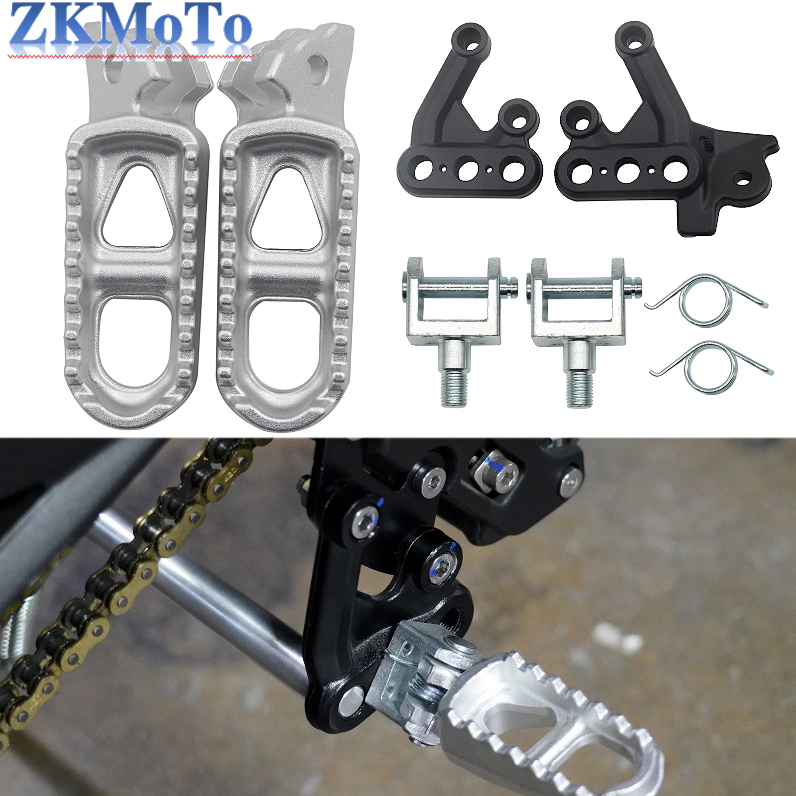 Electric-Motocross-Rests-Pedals-Footpegs-Foot-Pegs-Bracket-For-Sur-Ron ...