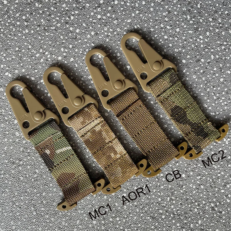 Tactical Molle Hook Belt Hanging Buckle Keychain Clasp Vest Waist Belt ...
