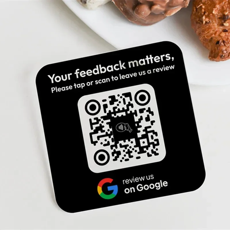 Google Review NFC Plate for Business Leave A Review Plaque NFC Google ...