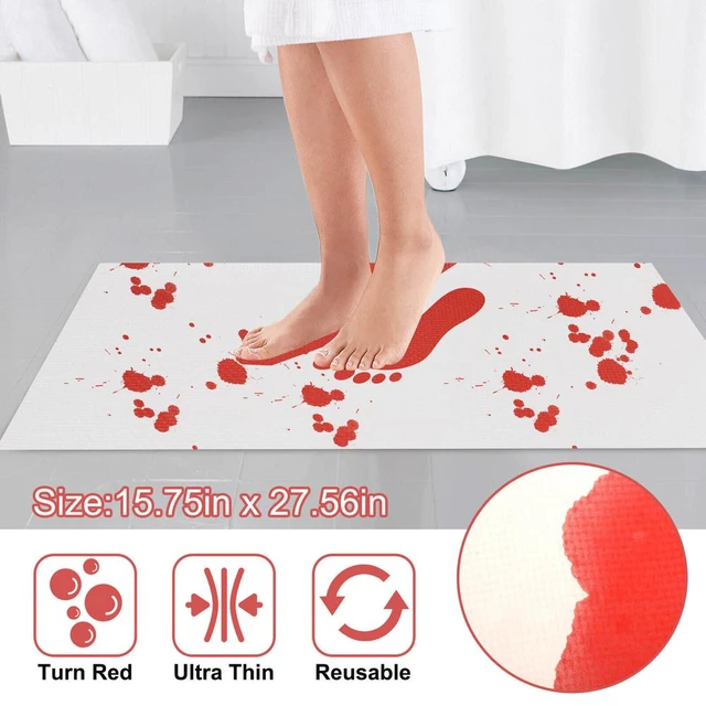 When Wet Blood Bath Mat