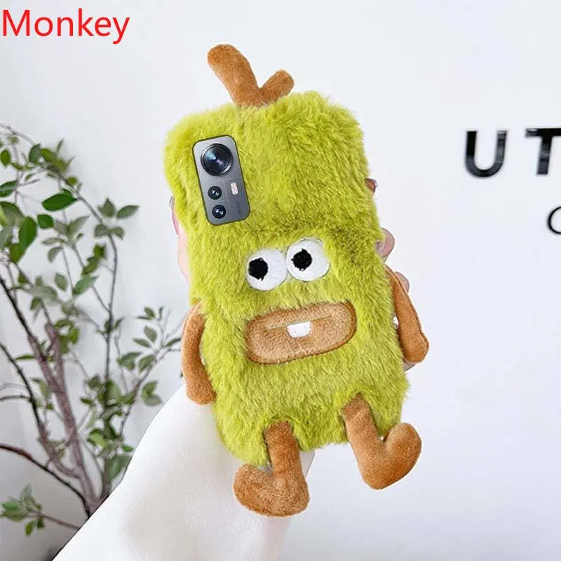 Funny-Cute-Cartoon-Fluffy-Phone-Case-For-Xiaomi-Mi-12X-11-10-9-Lite-10T ...