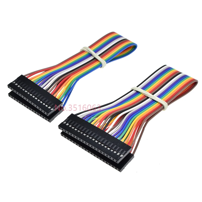 1Pcs-16Pin-20Pin-Dupont-Line-Female-To-Female-Pitch-2-54mm-20cm-Double ...