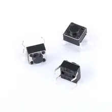 50PCS 6X6 Series Tact Switch 6*6*4.3/5/6/7/8/9/10mm Pins 2/4 Feet ...