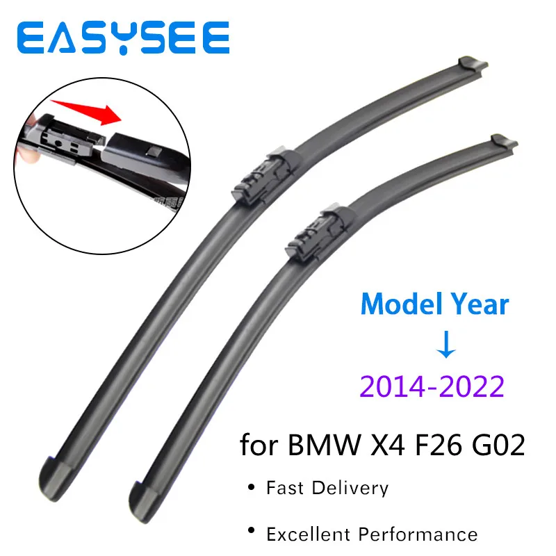 Wiper Blades for BMW X4 F26 G02 Fit Side Pin / New Push Button Arms ...