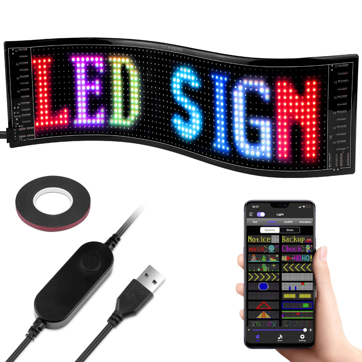 Bluetooth-LED-Display-Screen-Message-Scrolling-Sign-Board-For-Store ...