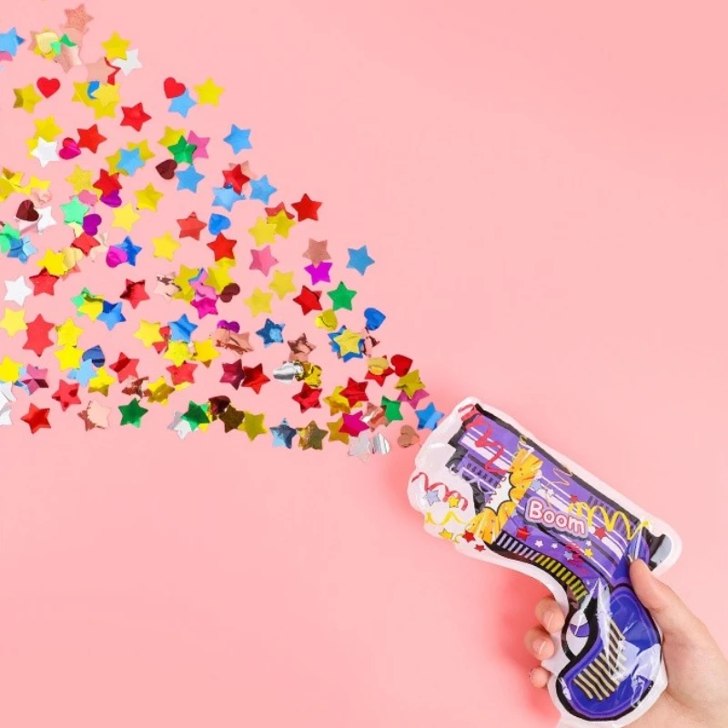 100-10pcs-Confetti-Cannon-Handheld-Inflatable-Fireworks-Gun-Sparkle ...