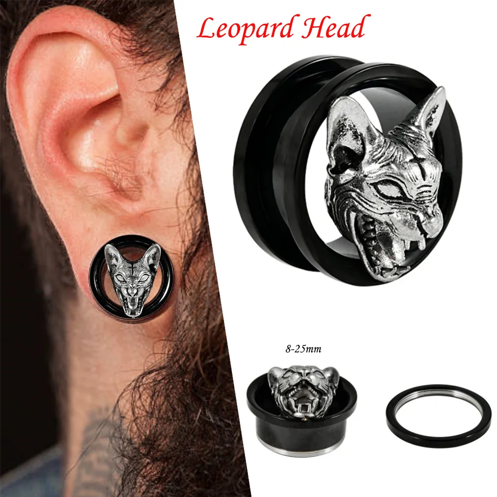 2PC-Stainless-Steel-Tunnel-Plugs-Expander-Tapers-Ear-Lobe-Stretching ...
