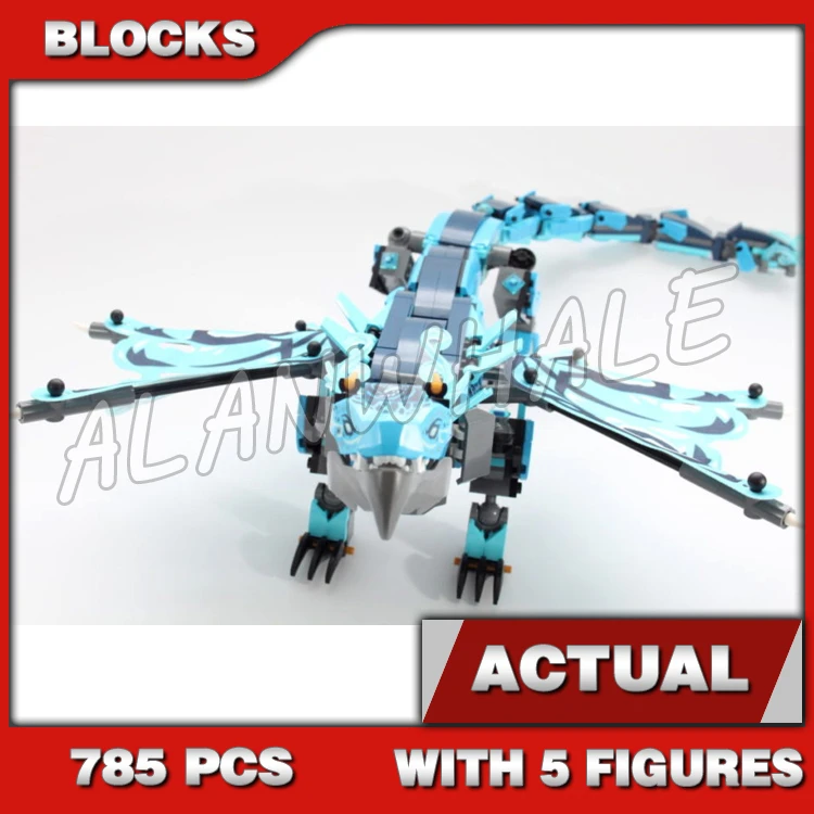 785pcs Shinobi Sea Bound Blue Water Dragon Mini Submarine Wave Amulet ...