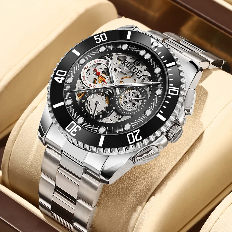 RUIGE Fashionable temperament men's wristwatch with three hands and six ...