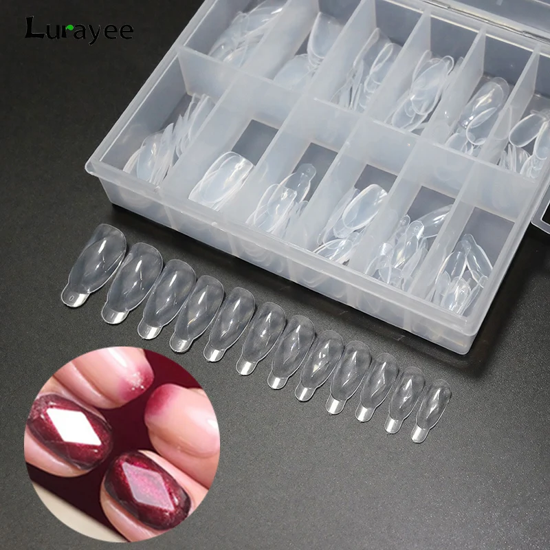 120pcs-box-Nail-Extension-Dual-Forms-Nail-Tips-Acrylic-Full-Cover-False ...
