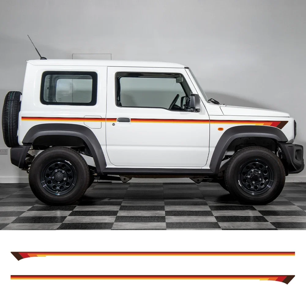 For SUZUKI JIMNY JB74W JB64W Car Door Side Stickers Auto Boby Stripe ...