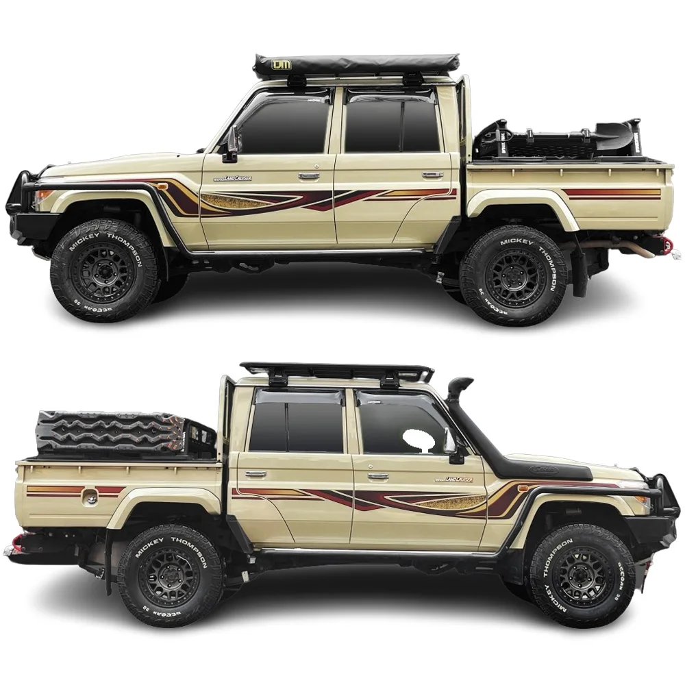 Pair-Off-Road-Car-Stickers-Decals-Body-Waist-Line-Stipe-Sticker-Vinyl ...