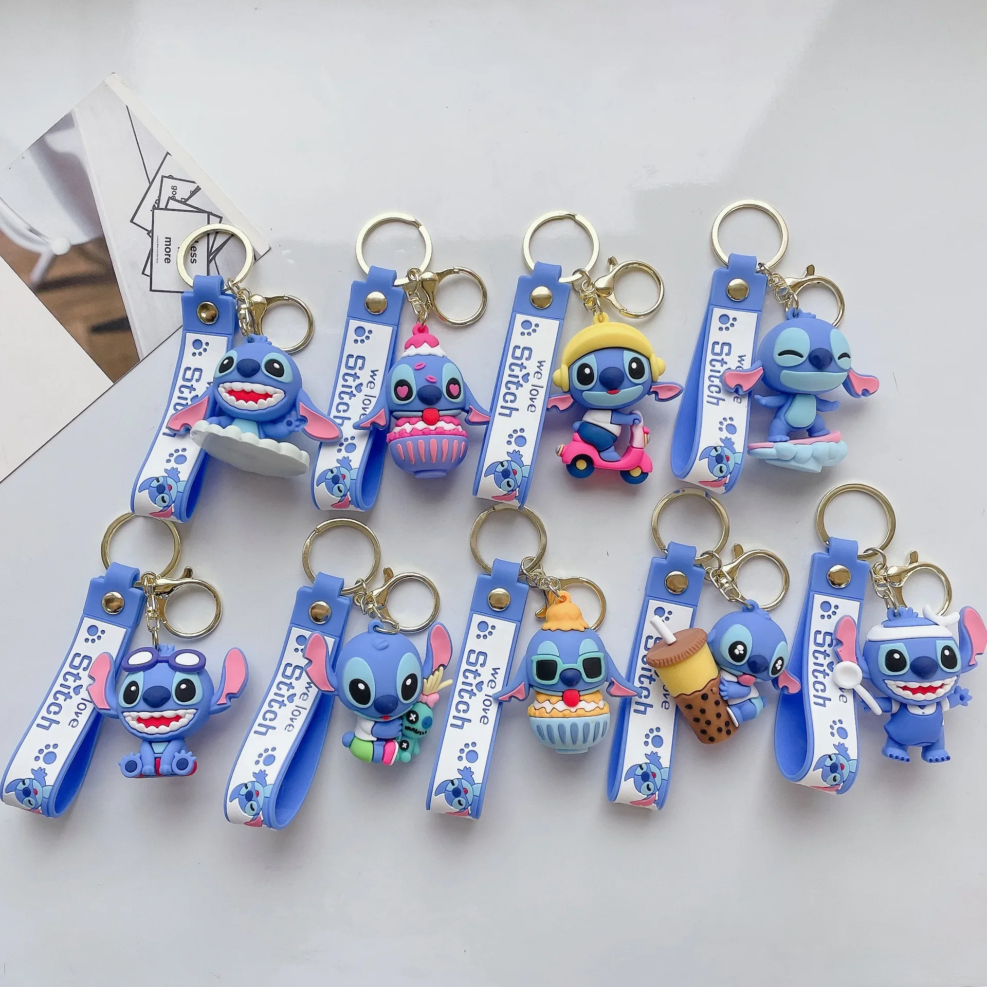 Disney-Cartoon-Cute-Lilo-Stitch-Figure-Pendant-Keychain-Lovely-Stitch ...