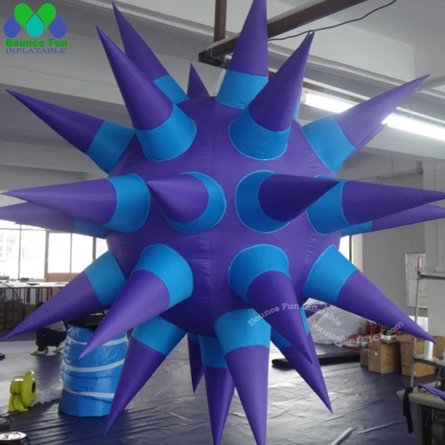 1.5mD Led Lighting 16colors Changing Inflatable Star Balloons For ...