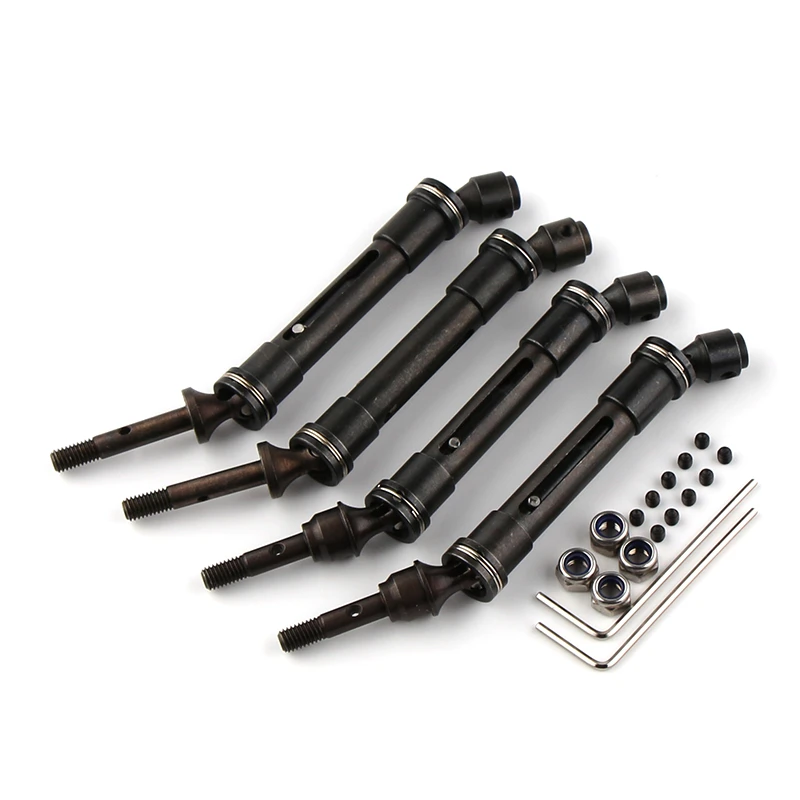 Cvd Steel Front & Rear Drive Shaft Assembly Heavy Duty For 1/10 Traxxas Slash 4x4 Stampede Vxl ...