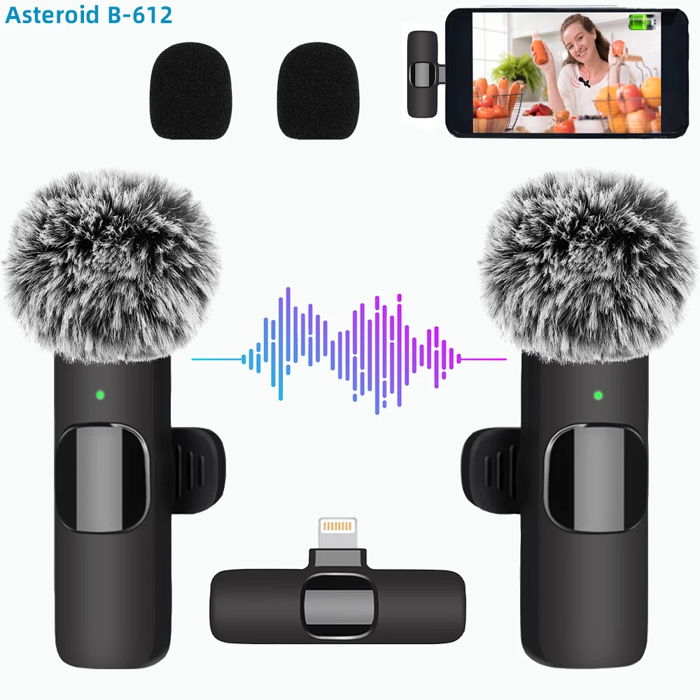 New-Wireless-Lavalier-Microphone-Portable-Audio-Video-Recording-Mini ...