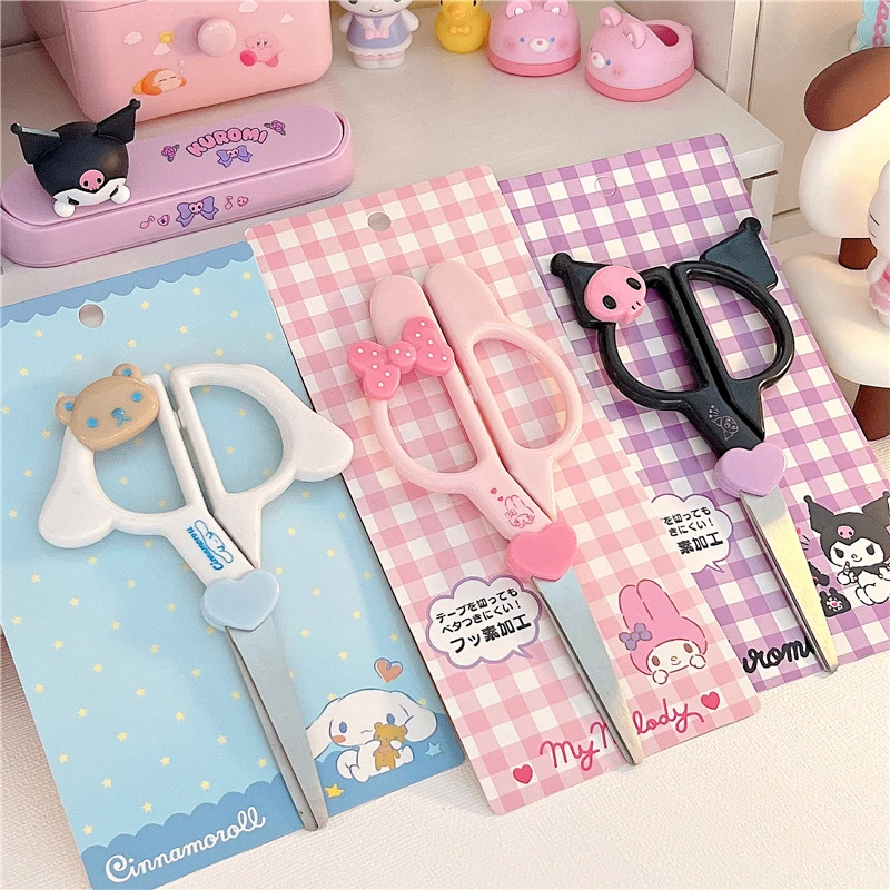 Kawaii-Kuromi-My-Melody-Cinnamoroll-Cartoon-Household-Scissors-Anime ...
