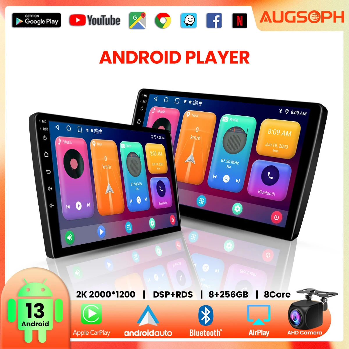 Android-13-Car-Radio-Multimedia-Player-2-Din-7-9-10-Universal-4G-WiFi ...