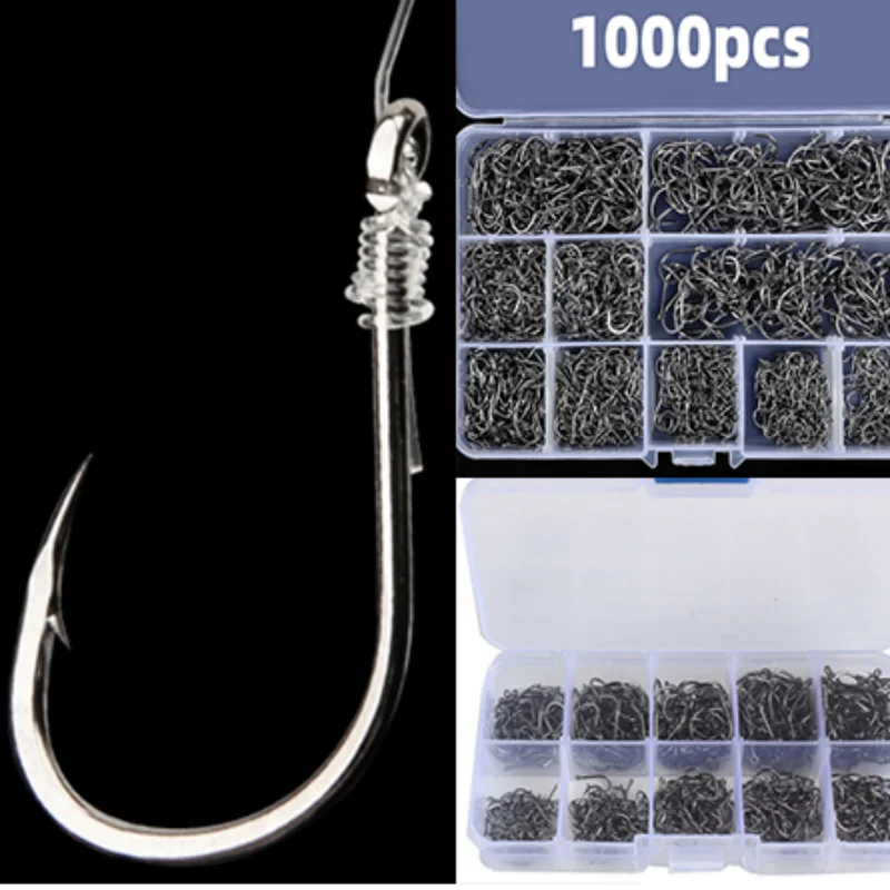 Sharp Fish Rate High Sticleback Fishing Hook Set High Carbon Steel ...