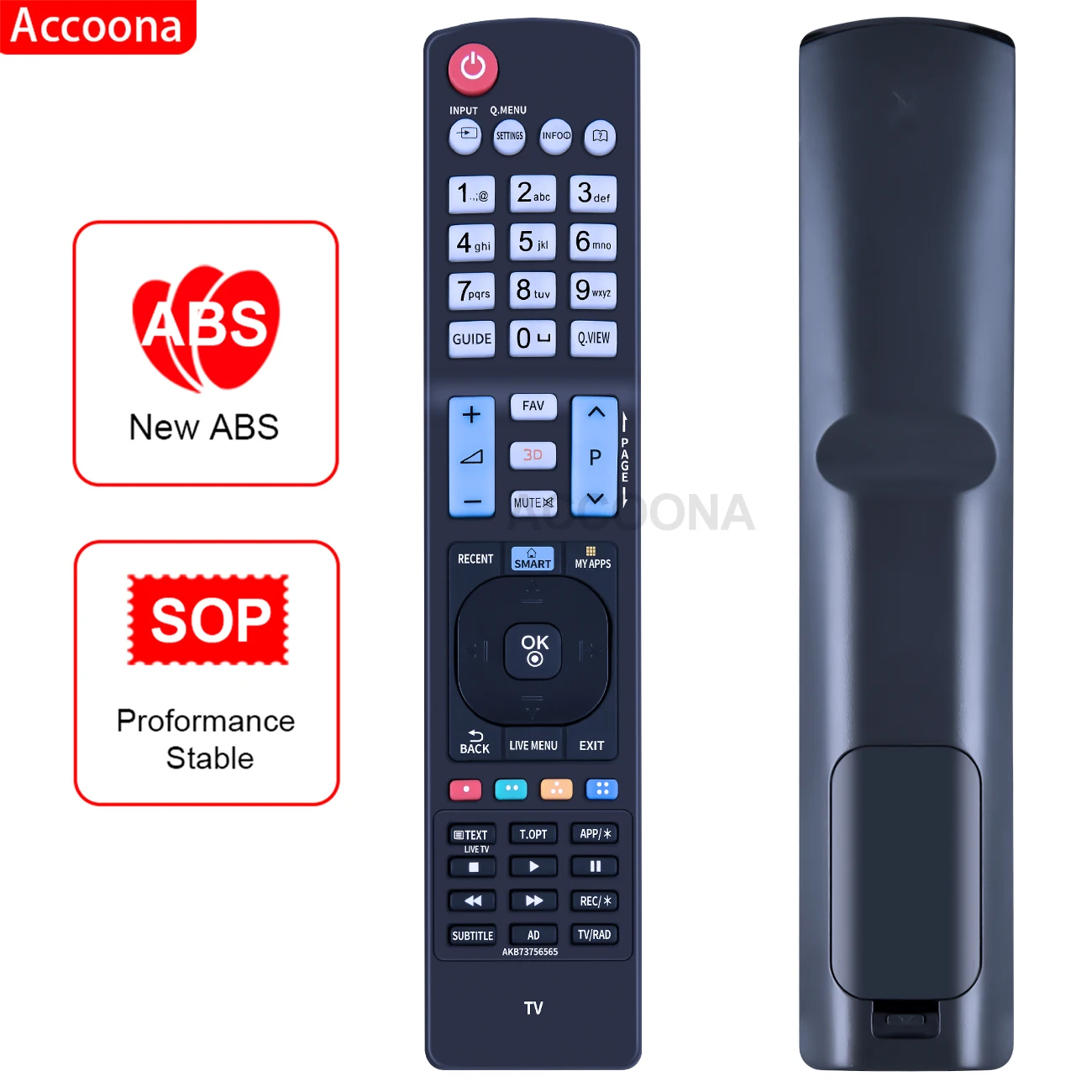 Universal-Television-Remote-Control-Replacement-For-AKB73756565-3D ...