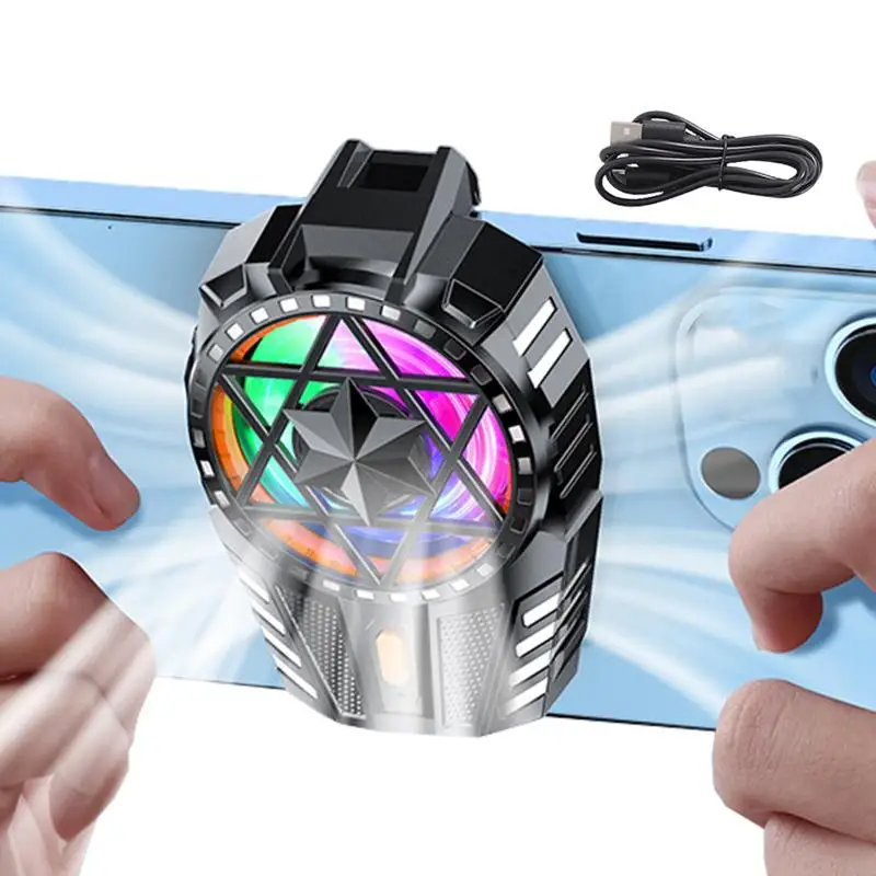 Mobile-Phone-Radiator-Phone-Cooling-Fan-Rechargeable-Battery-Silent ...