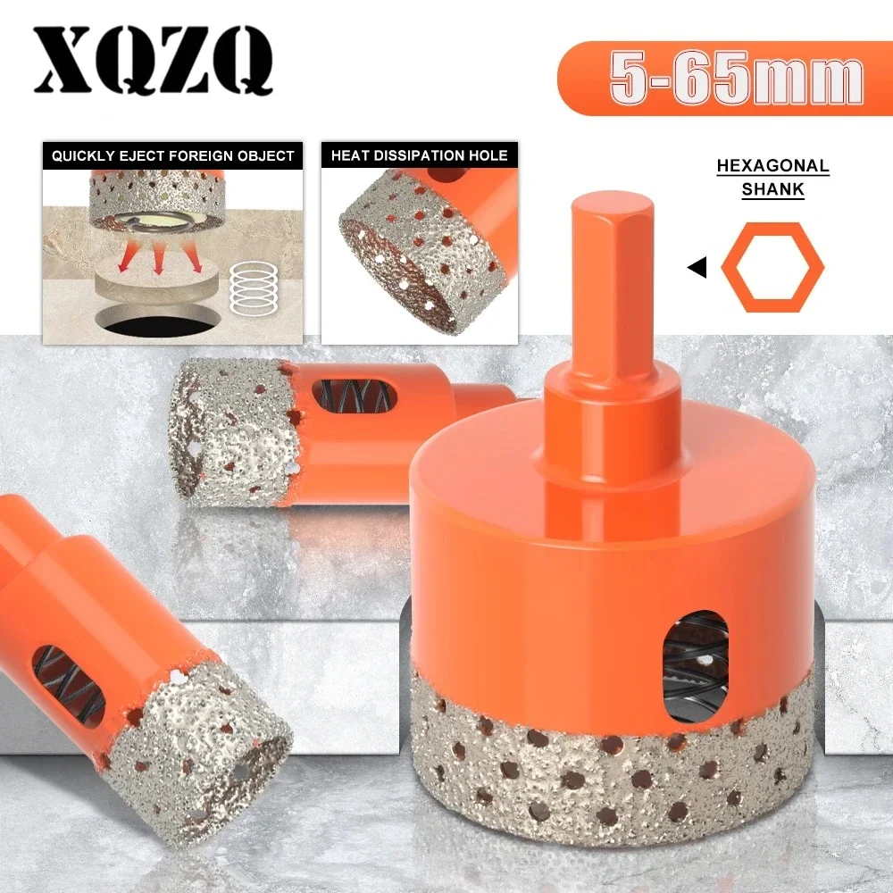 Automatic discharge of waste material Hole Saw Hexagonal Shank Brazed ...
