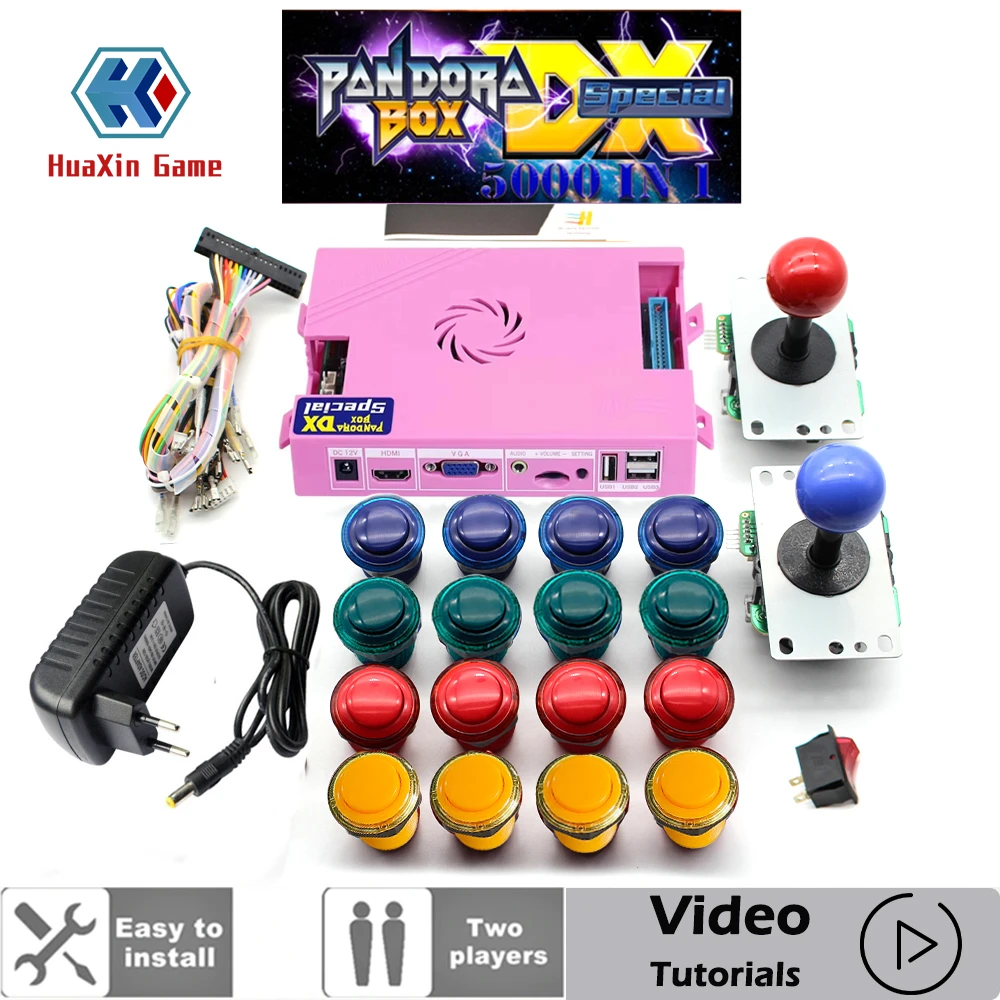 Original Pandora Box Dx Special 5000 Games Diy Arcade Kit Push Buttons ...