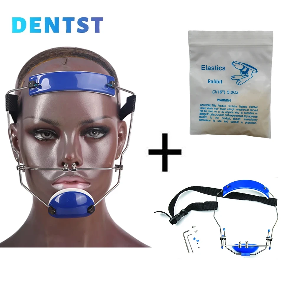 Dental-Mask-Orthodontic-Adjustable-High-Pull-Headgear-Face-Mask-Double ...