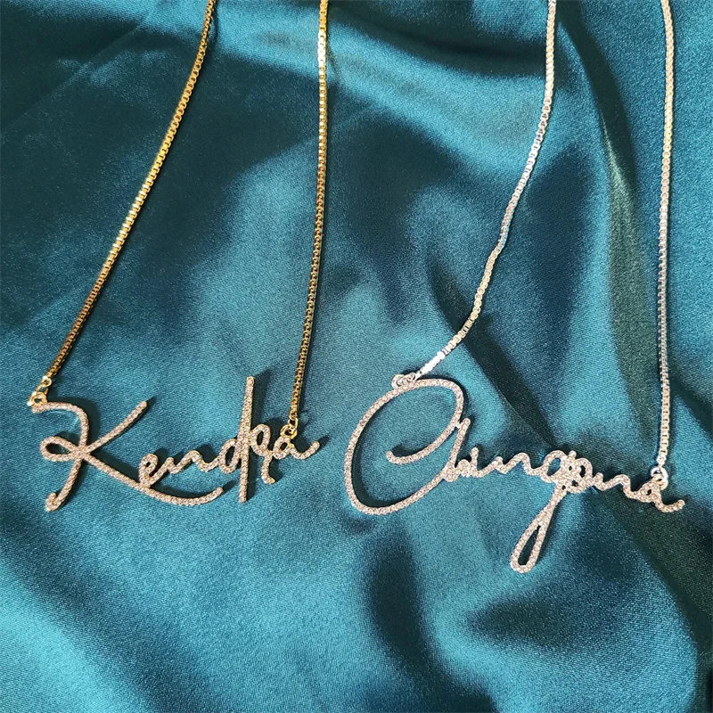 Personalized Diamond Pendant Custom Name Necklace for Women Stainless personalized-diamond-pendant-custom-name-necklace-for-women-stainless