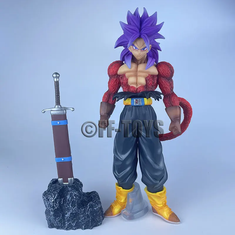 26CM Anime Dragon Ball Z Trunks Figuras Future Trunks Ssj4 Estatueta ...