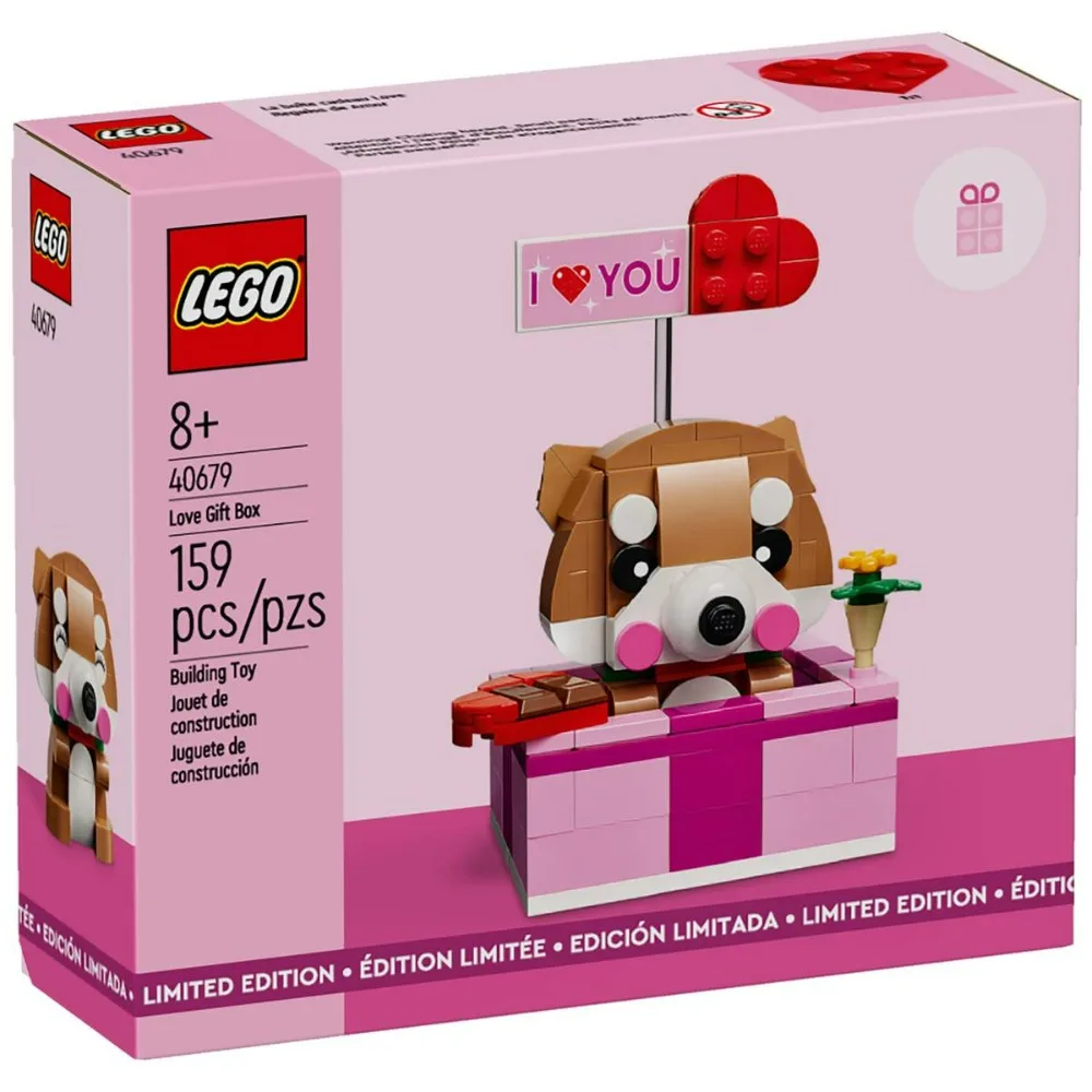 LEGO Valentine's Day 40679 Love Gift Box Dog Puppy Set for Lovers Girls ...